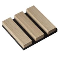 China Customized Pattern 13mm Thickness Wood Slat Wall Panels For Interior Design for sale