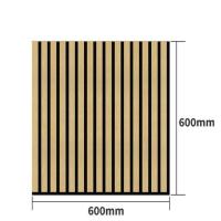 China Lightweight MDF Polyester Fiber Wood Slat Wall Panels For Acoustic Control for sale