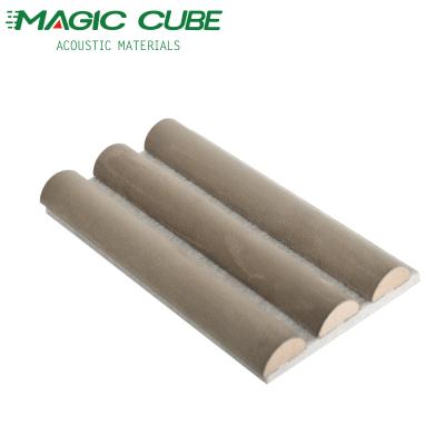 China Elegant Wooden Slat Panels With Luxurious Suede Finish For Noise Reduction for sale