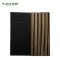 China Wall Decor Interior Modern Salt Wood Veneer Mdf Akupanel Acoustic Panel Wooden for sale