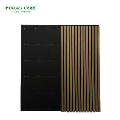 China Wall Decor Interior Modern Salt Wood Veneer Mdf Akupanel Acoustic Panel Wooden for sale