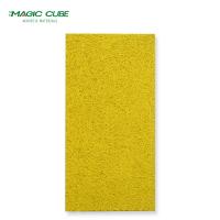 China Sound Absorption Building Materials Light Grey Painted Wood Wool Acoustic Panel For Gym for sale