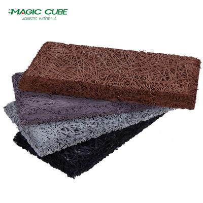 China Factory Wholesale Painting Gymnasium New Designed Shaped Wood-wool Panels for sale