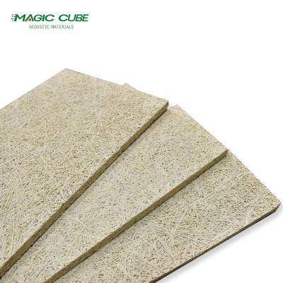 China In Stock Fiber Cement Acoustic Wall Coffered Ceiling 1mm Width Wood Wool Wall Panels for sale