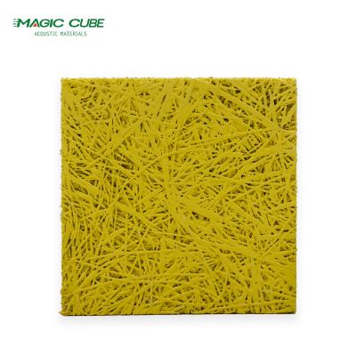China Professional ECO- Friendly KTV Decorate Fiber Cement  Wood Wool Wall Panels For Building Noiseproof for sale