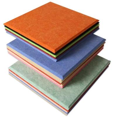 China Eco High Density Polyester Fiber Acoustic Panel PET Felt Popular Sound Absorbing Ceiling Acoustic Panels for sale