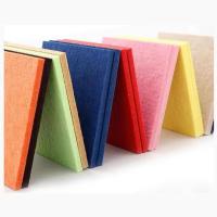 China European Standard 9mm/12mm/24mm 100% PET Fiber Acoustic Panel Dense Thick Acoustic Wall And Ceiling Panel for sale
