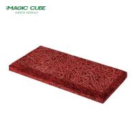 China Noise Reduction Indoor Living Room Decor Wall Ceiling Hexagon Wool Wood Panel for sale