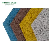 China Factory Delivered 15mm/20mm Thickness Conference Room Sound Absorbing  Wood Wool Wall Panels for sale