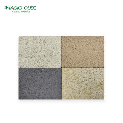 China Manufacture Direct Noise Reduction Fiber Cement Acoustic Wall Wood Wool Panels For Living Room Application for sale