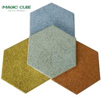 China Recording Studio Hexagon Eco-Friendly Wood Wool Cement Acoustic Panel for sale