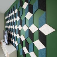 China Wood Wool Acoustic Panel For Sound Absorption In Commercial Buildings for sale