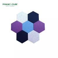 China Hexagon Eco-Friendly Polyester Fiber Acoustic Panel for Multi-scene Decoration for sale