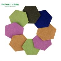 China Hexagon Pet 9mm In Stock Recycled Polyester Fiber Acoustic for Space Decoration for sale