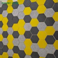 China Eco-Friendly Hexagonal Polyester Fiber Acoustic Panels wiht Fire-Resistant for sale