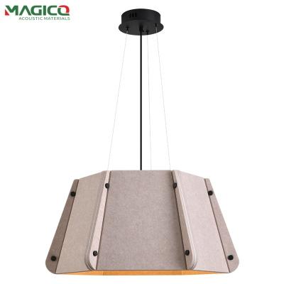 China High Quality Modern Handing Acoustic Pendant Light Lampshade PET Felt Sound Absorbing Fabric Pendant Lampshade for sale