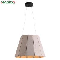 China Modern Polyester Fiber Lampshade Office Acoustic Sound-Absorbing PET Felt Handmade Chandelier for sale