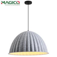 China Suspended LED Polyester Fiber Acoustic Interior Lighting Lampshade for Modern Office for sale