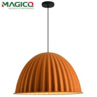 China Suspended LED Polyester Fiber Acoustic Interior Lighting Lampshade for Modern Office for sale