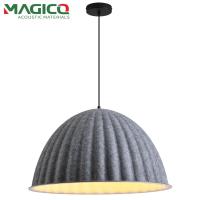 China Suspended LED Polyester Fiber Acoustic Interior Lighting Lampshade for Modern Office for sale