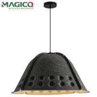China Handmade Polyester Fiber Acoustic Lampshade LED Pendant Light Shade for Interior Lighting for sale