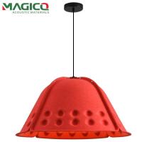 China Handmade Polyester Fiber Acoustic Lampshade LED Pendant Light Shade for Interior Lighting for sale