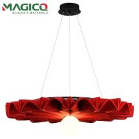 China Hot Selling PET Felt Lampshade DIY E27 Bulb Colorful Round Pendant Light for Restaurant Hotel Home Decor for sale