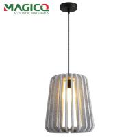 China Polyester Fiber Acoustic Pendant Lampshade LED E27 Pendant Light for Living Room Office Study Restaurant for sale