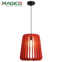 China Polyester Fiber Acoustic Pendant Lampshade LED E27 Pendant Light for Living Room Office Study Restaurant for sale