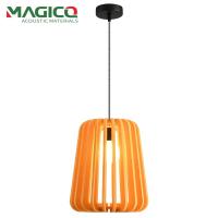 China Polyester Fiber Acoustic Pendant Lampshade LED E27 Pendant Light for Living Room Office Study Restaurant for sale