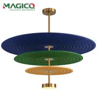 China Easy Installation Polyester Fiber Acoustic LED Pendant Light for Living Room for sale
