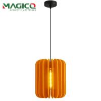 China Living Room Luxury Color Home PET Felt Lampshade Sound-absorbing Cotton Lighting Shade Chandelier for sale