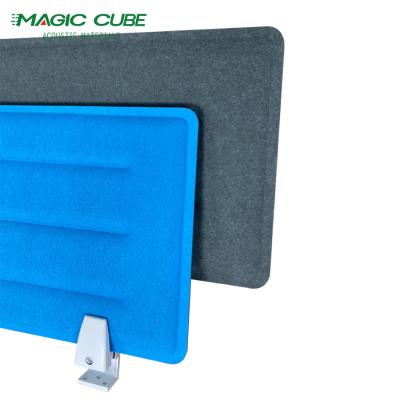 China 100% Polyester Fiber Material Office Colorful PET Desk Divider Sound Absorber for sale