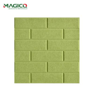 China Soundproof PET Board Effective Soundproofing Polyester Fiber Acoustic Panel for Safe for sale