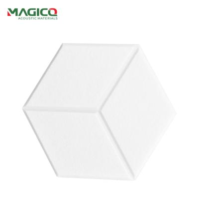 China Enhance interiors with Polyester Fiber Acoustic Panels and PET Fiber Acoustic Wall Panels featuring modern 3D design for sound absorption for sale