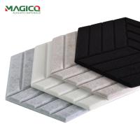 China Upgrade acoustic solutions using Polyester Fiber Acoustic Panels PET Fiber Acoustic Wall Panels with stylish 3D wall designs for noise control for sale