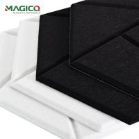 China Improve soundproofing with Polyester Fiber Acoustic Panels PET Fiber Acoustic Wall Panels designed in 3D style for modern interiors for sale