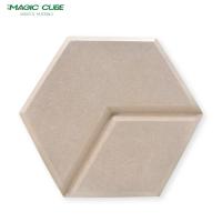 China Eco-friendly Sound Absorption Hexagon 3D Polyester Fiber Acoustic Panel for sale