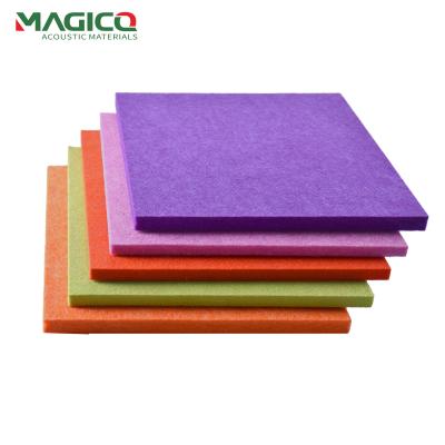 China Polyester Fiber Acoustic Panels and PET Fiber Acoustic Wall Panels create stylish 3D sound solutions for offices and studios for sale