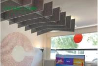 China Polyester Fiber Acoustic Felt PET Ceiling Acoustic Panel for Commercial Spaces Wall and Ceiling for sale