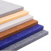 China Polyester Fiber Acoustic Panels wall panels for noise reduction grey soundproof panels sound deadening panels for home for sale