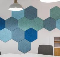 China Polyester Fiber Acoustic Panels hexagon acoustic panels acoustic wall panels for recording studio acoustic panels apartment for sale
