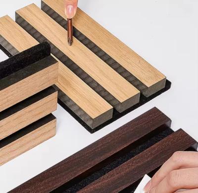 China wooden slat acoustic wall panels wall soundproofing material acoustic insulation wall panels for sale