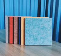 China Polyester Fiber Acoustic Panels blue gray acoustic wall panels acoustic wall panels for living room for sale