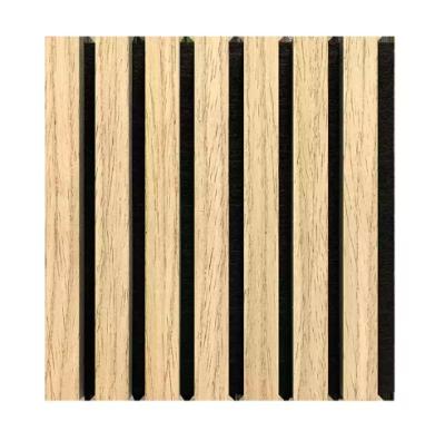 China wooden slat acoustic wall panels oak veneer acoustic panel acoustic panels for bedroom wall for sale