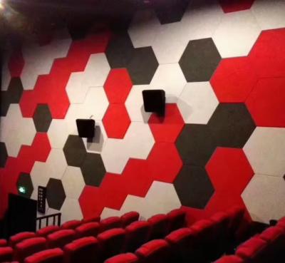 China Polyester Fiber Acoustic black and red polyester acoustic panels recording studio acoustic wall panels for sale