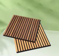 China wooden slat acoustic wall panels acoustic wood wall veneer slat panels wooden slats acoustic panel for sale
