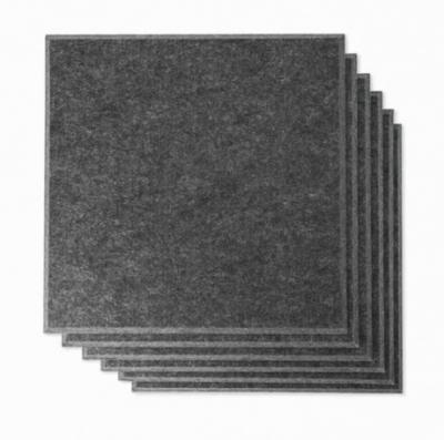 China Polyester Fiber Acoustic Panel black acoustic wall panel acoustic wall panels office for sale