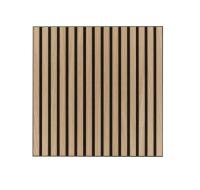 China wooden slat acoustic wall panels mdf acoustic wall panels soundproof black wall acoustic wall panels 2400 x 600 for sale