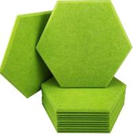China Polyester Fiber Acoustic Panel green wall panel hexagon polyester acoustic panels diy felt acoustic panels for sale